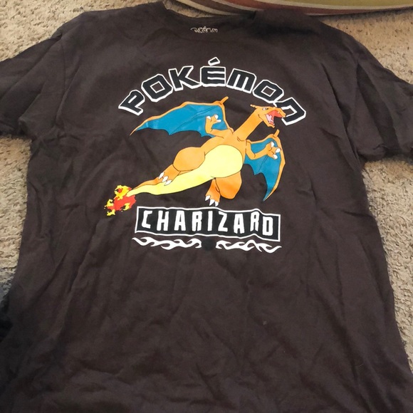 Pokemon | Shirts | Pokmon Brown Charizard Tshirt | Poshmark